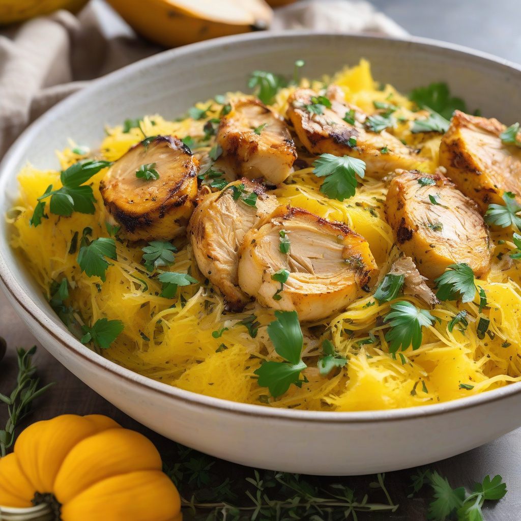 Chicken Spaghetti Squash Recipe: Healthy Comfort Food Twist - 90 Recipes