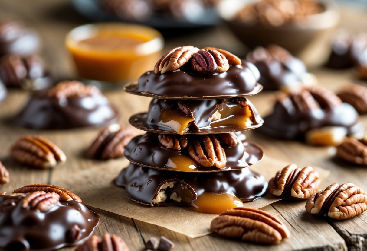 Chocolate Pecan Turtle Clusters Recipe: Easy, Delicious Treats - 90 Recipes