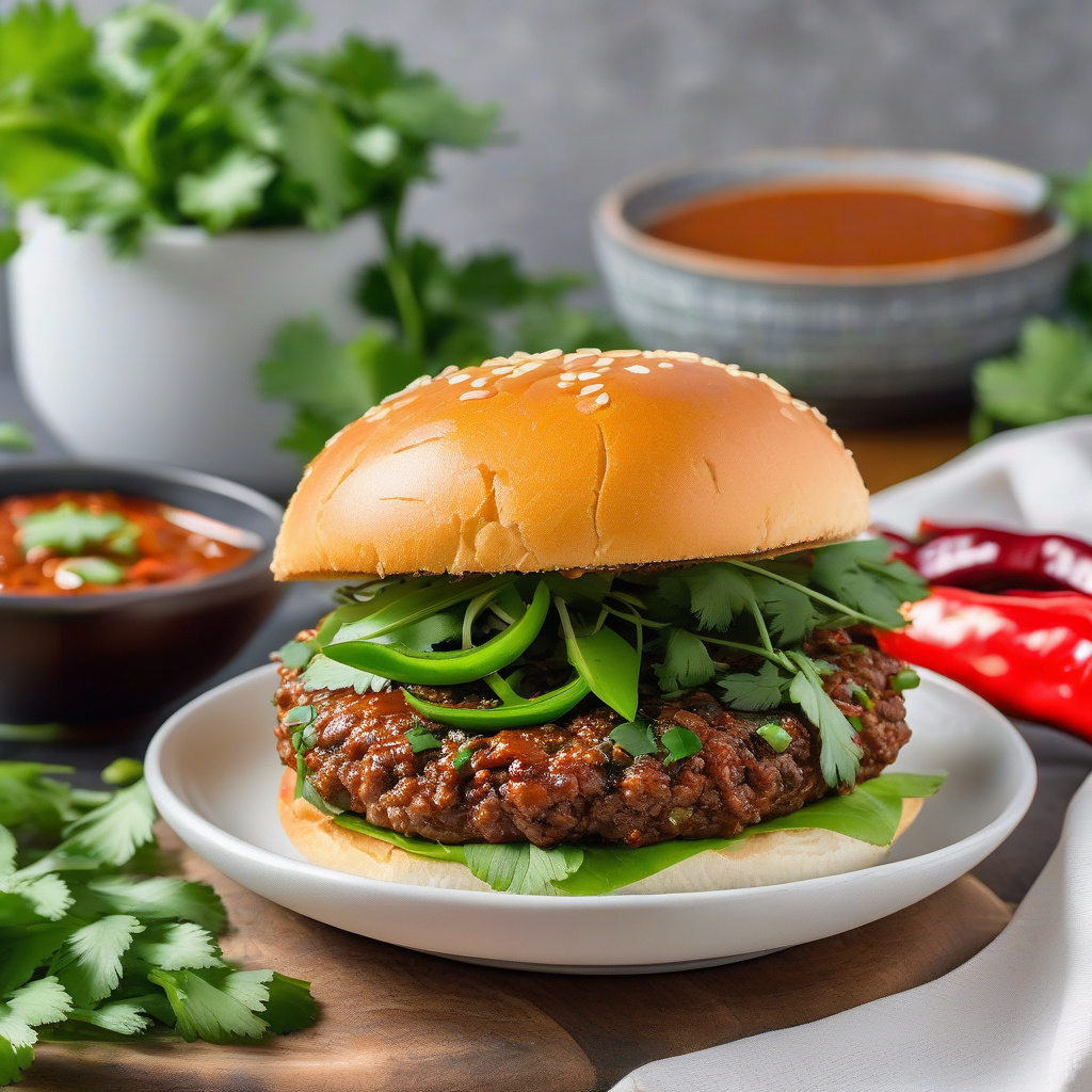 Hello Fresh Thai Chili Burger Recipe: Spicy Fusion Burger in Minutes ...