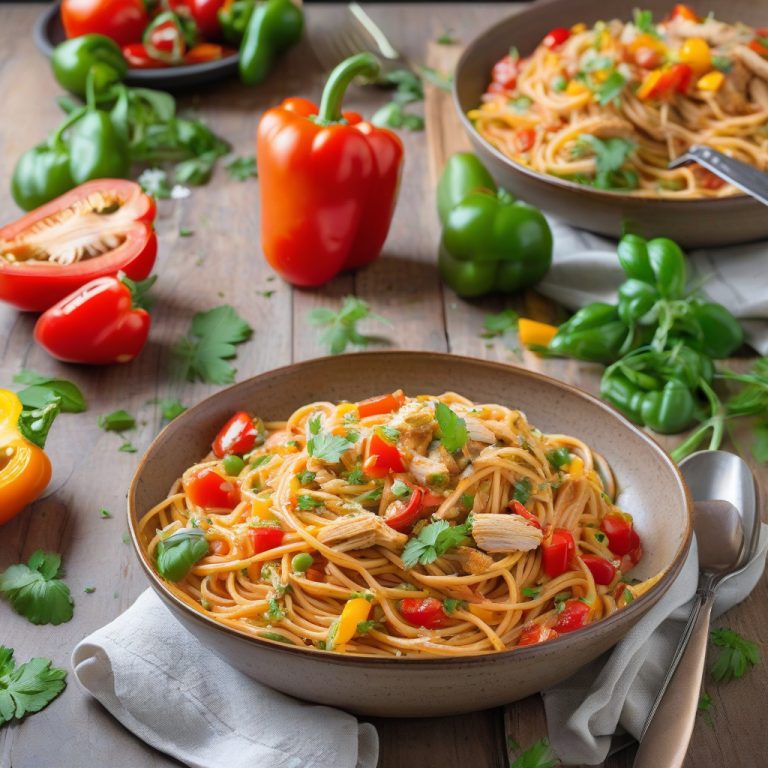 Recipe for Mexican Chicken Spaghetti: Fusion Pasta Delight - 90 Recipes