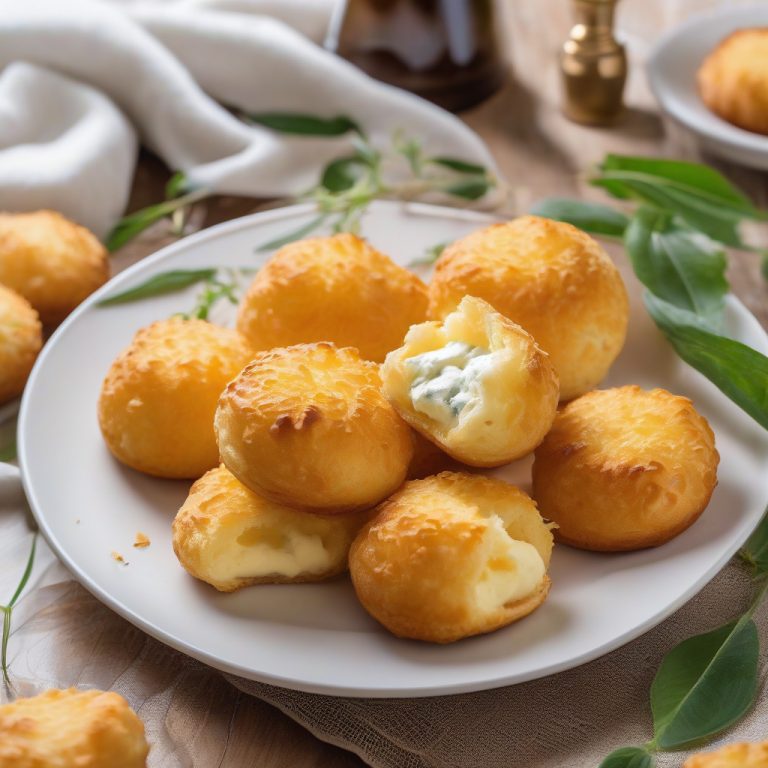 Stuffed Puffs Recipe: Crispy Outside, Gooey Cheese Inside - 90 Recipes