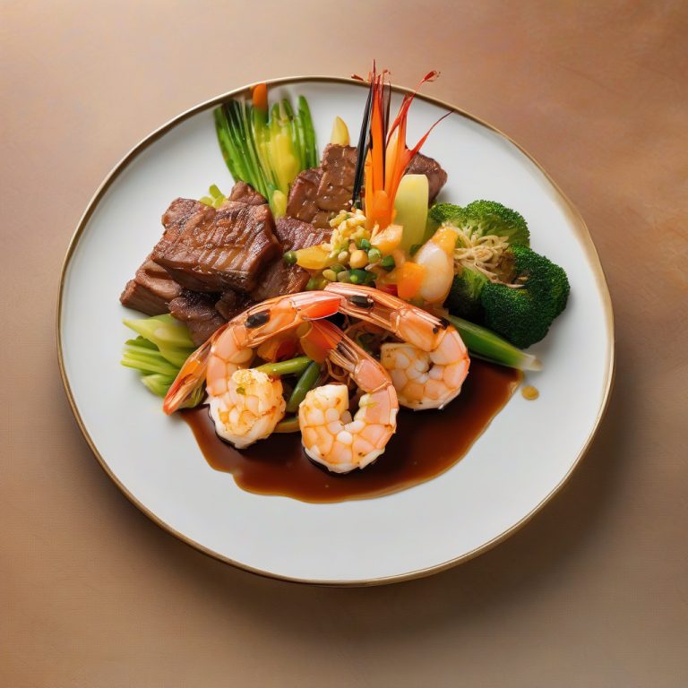 Triple Delight Recipe: Savory Stir-Fry with Shrimp, Chicken, and Beef ...