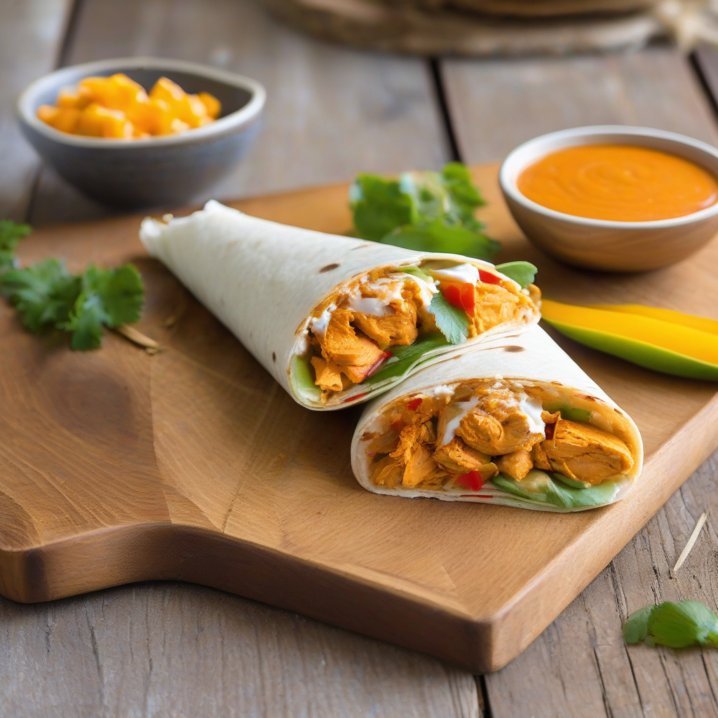 Tropical Smoothie Buffalo Chicken Wrap Recipe: Spicy Island Fusion ...