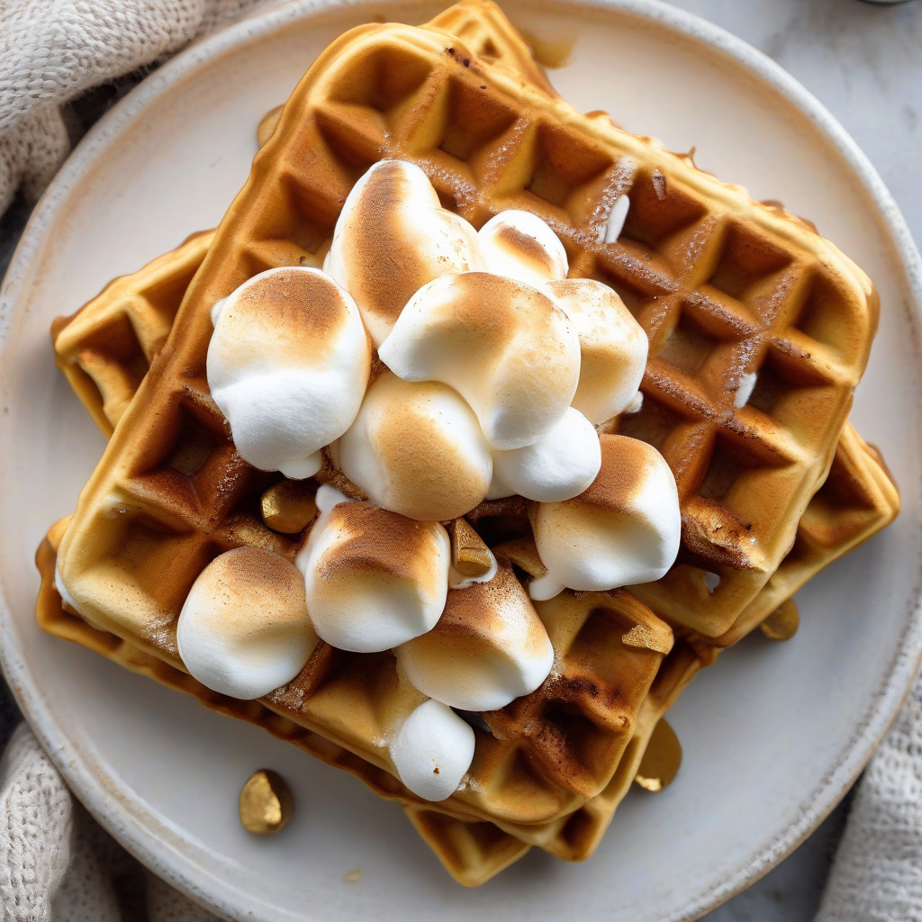 Waffle Recipe with Salty Marshmallow: Sweet & Savory Breakfast Surprise ...