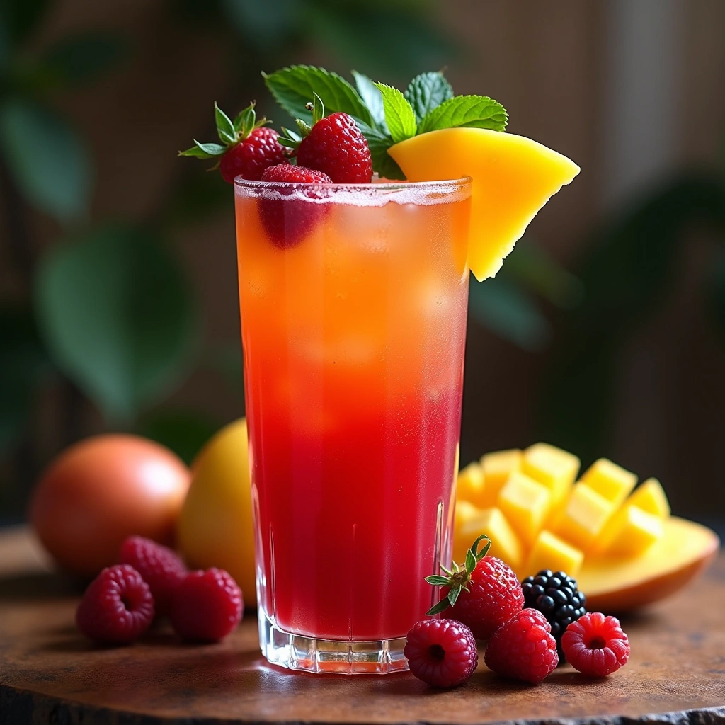 Mango Berry Bull Recipe: Refreshing Energy Boosting Beverage - 90 Recipes