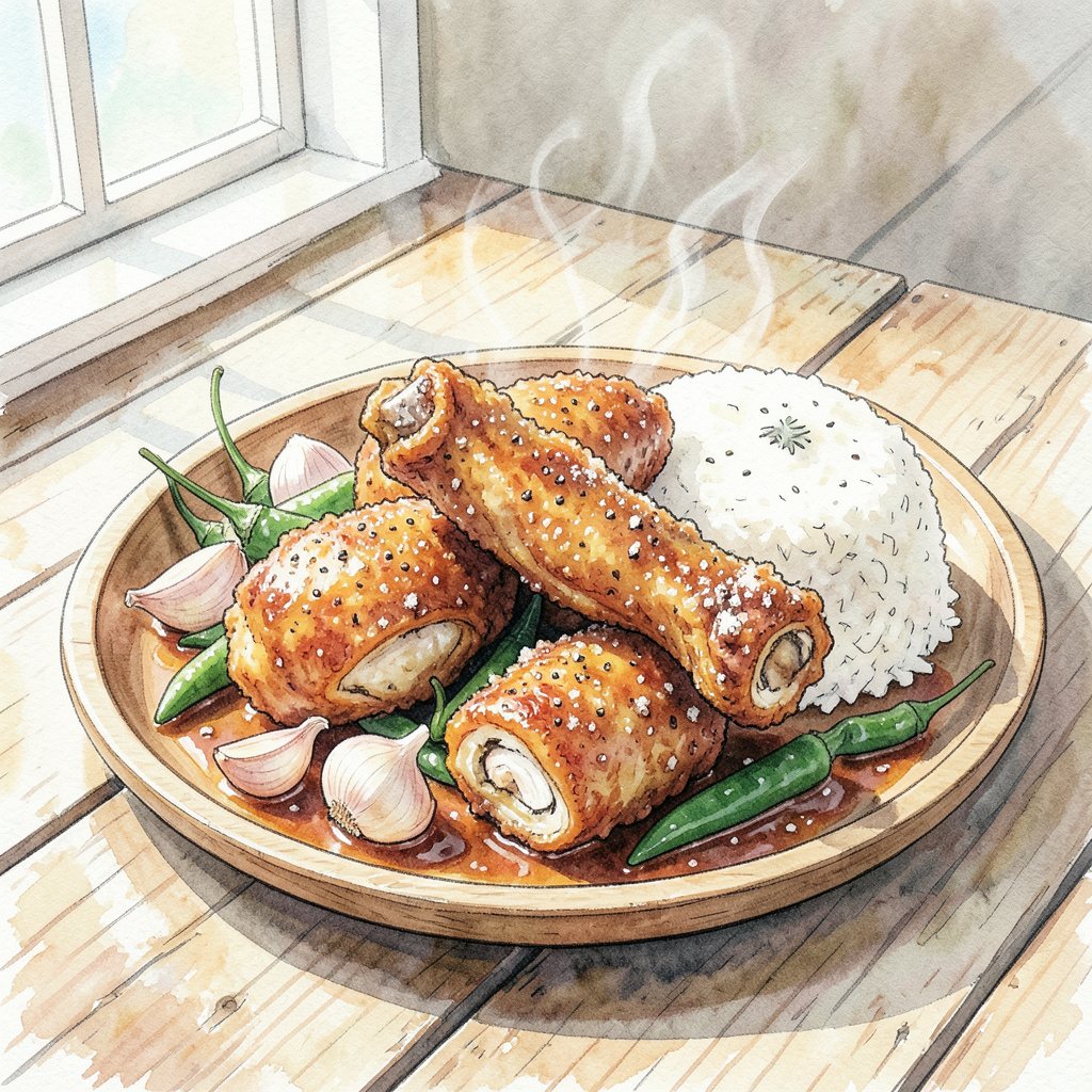 Ayam Geprek Recipe: Crispy Fried Chicken with Spicy Sambal Sauce - 90 ...