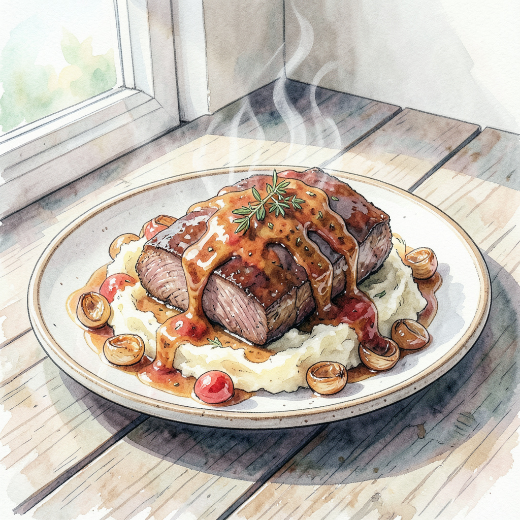 Beef Manhattan Recipe: Tender Brisket in Rich Gravy - 90 Recipes