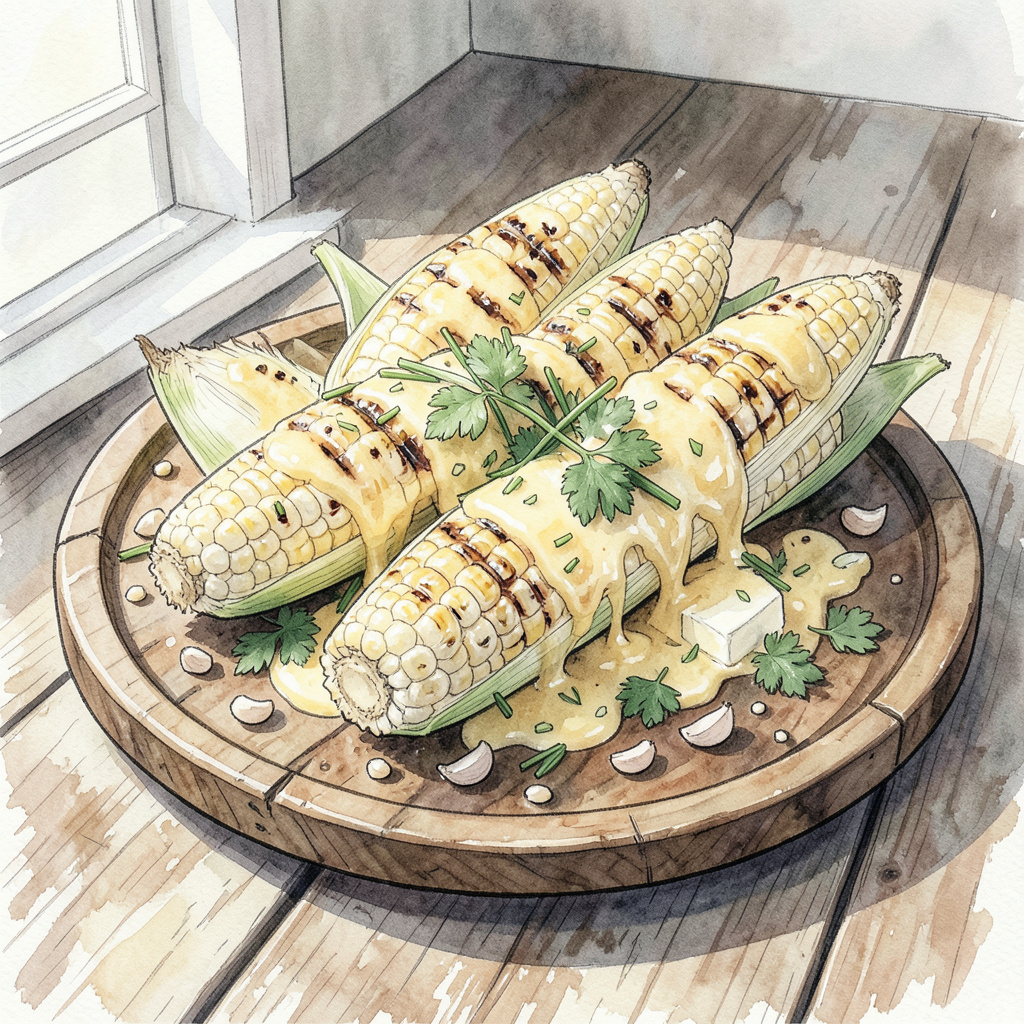White Corn Recipe: Grilled Perfection with Herb Butter - 90 Recipes